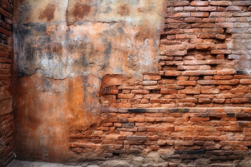 An Ancient Brick Wall Background Texture Created with Generative AI ...