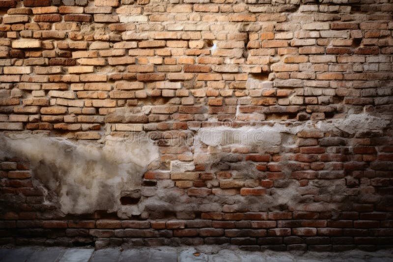 An Ancient Brick Wall Background Texture Created with Generative AI ...
