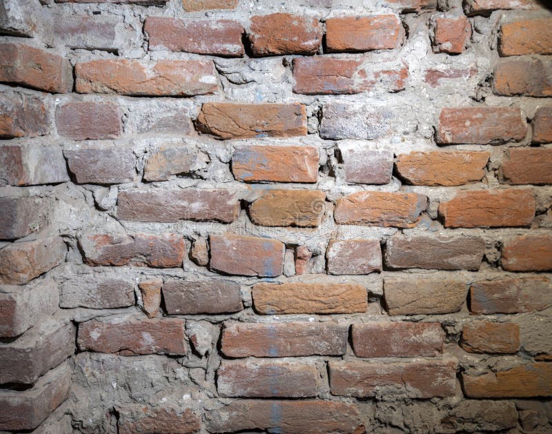 Ancient brick wall stock photo. Image of architecture - 213955896