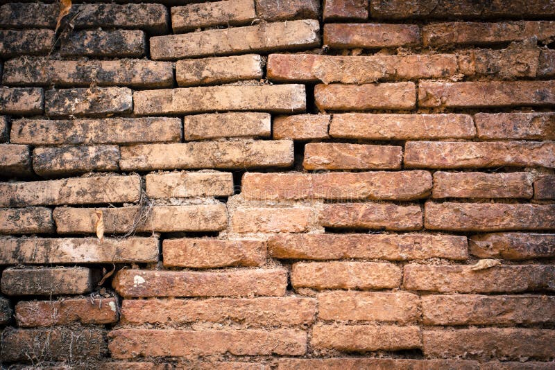 Ancient Bricks Wall,background and Texture. Stock Image - Image of ...