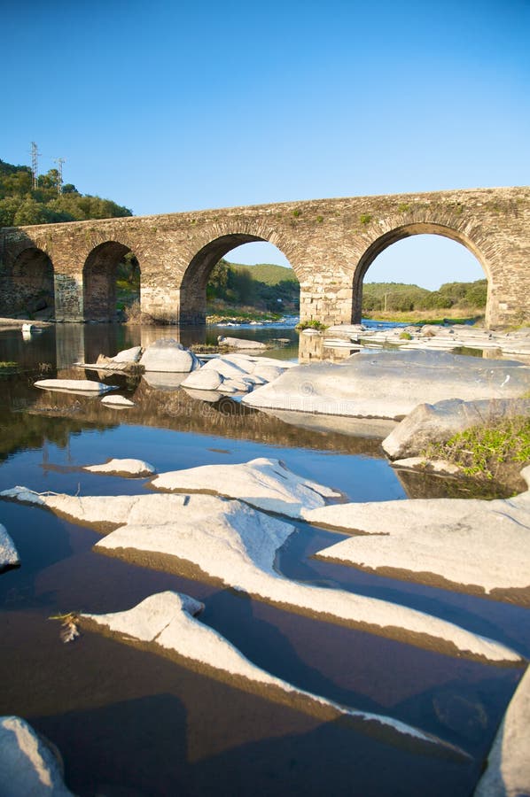 Ancient Bridge and Stone Islands Stock Photo - Image of rural, ancient ...