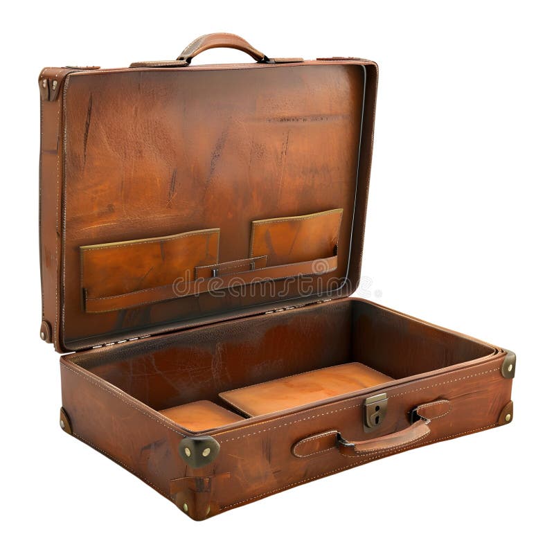 Ancient Briefcase on Transparent Background - Ai Generated Stock ...