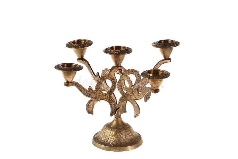 Ancient bronze candlestick stock image. Image of history - 41484641