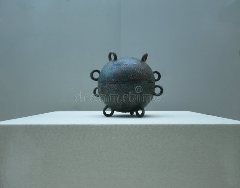 Ancient Bronze Object at Terracotta Warrior Museum Xian Editorial ...