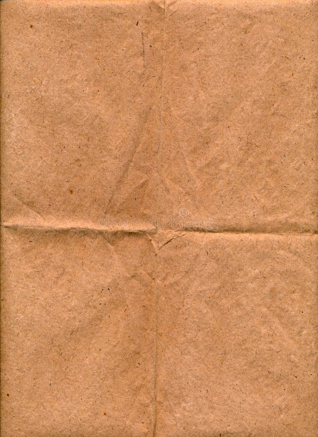 Ancient brown paper stock image. Image of crumpled, damaged - 3364723