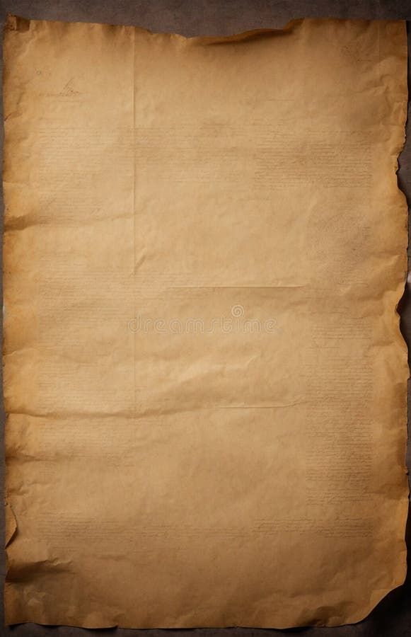 Ancient Brown Worn Parchment, Sepia Colored Piece of Paper. PNG with No ...