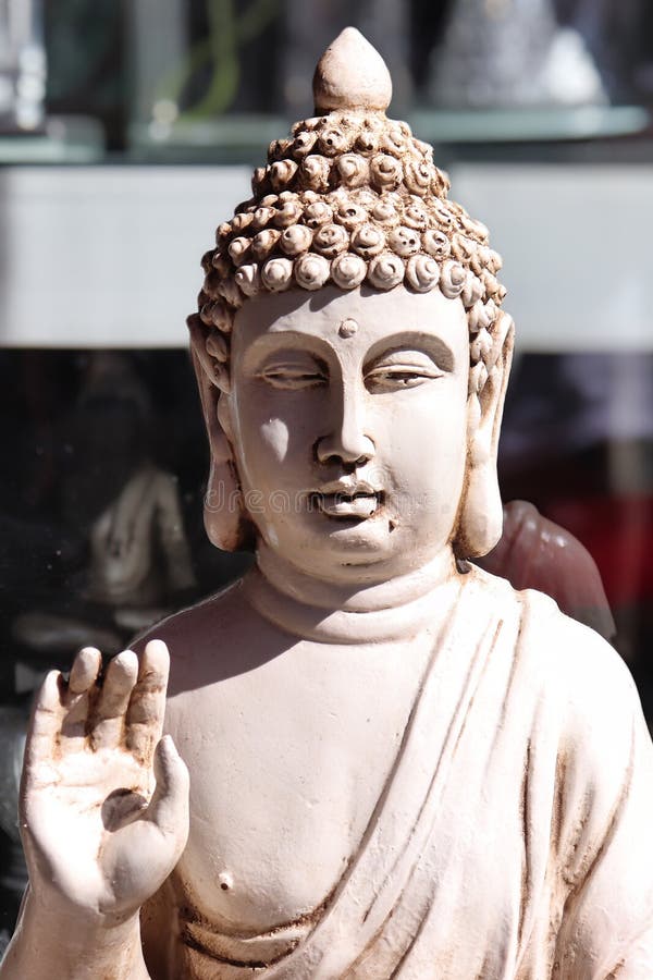 Buddha Giving Blessing with Hand Stock Image - Image of peaceful, icon ...
