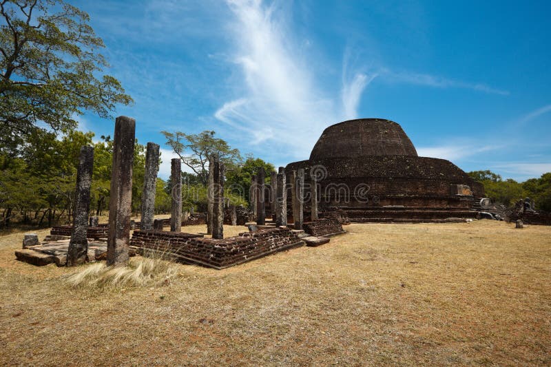 Ancient Buddhist Dagoba (stupa) Stock Photo - Image of lanka, stupa ...