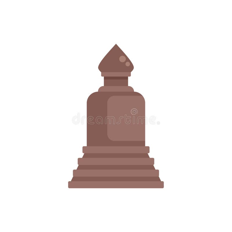 Ancient Buddhist Stupa Standing Tall on Steps Illustration Stock ...
