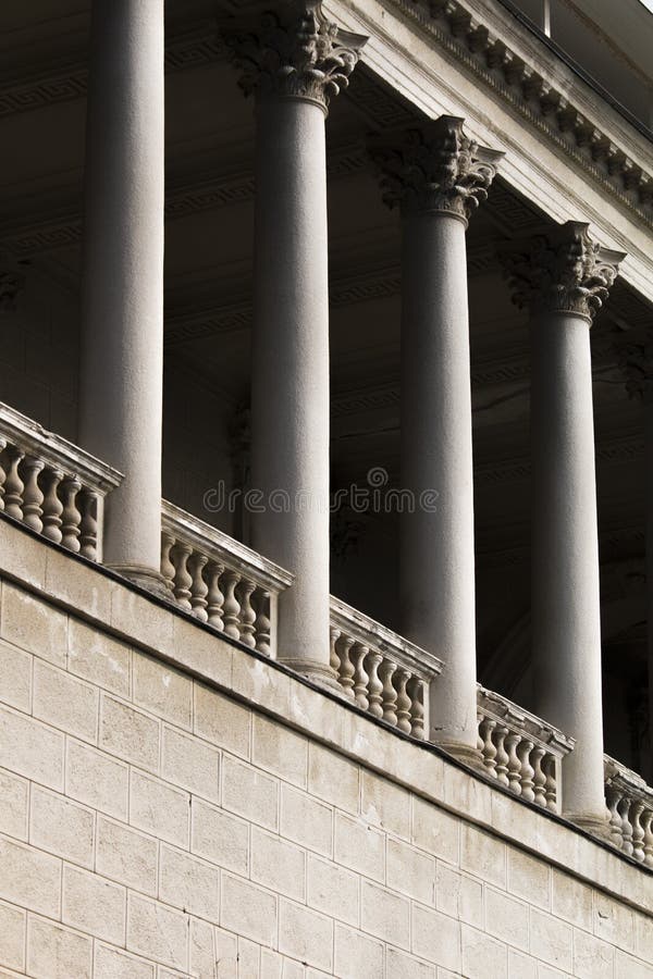 Ancient Building with Columns. Building with Many Columns Stock Photo ...