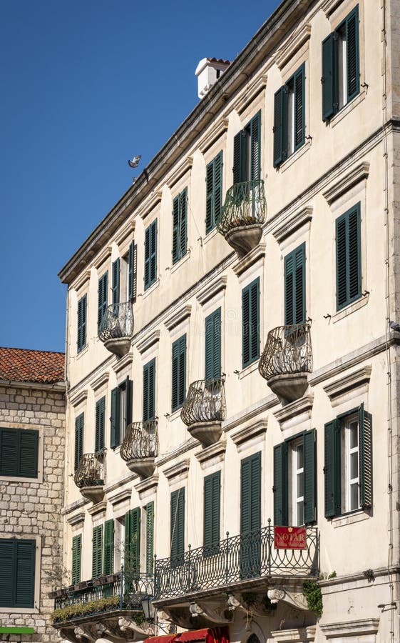 Architecture in Kotor Old Town in Montenegro Stock Photo - Image of ...