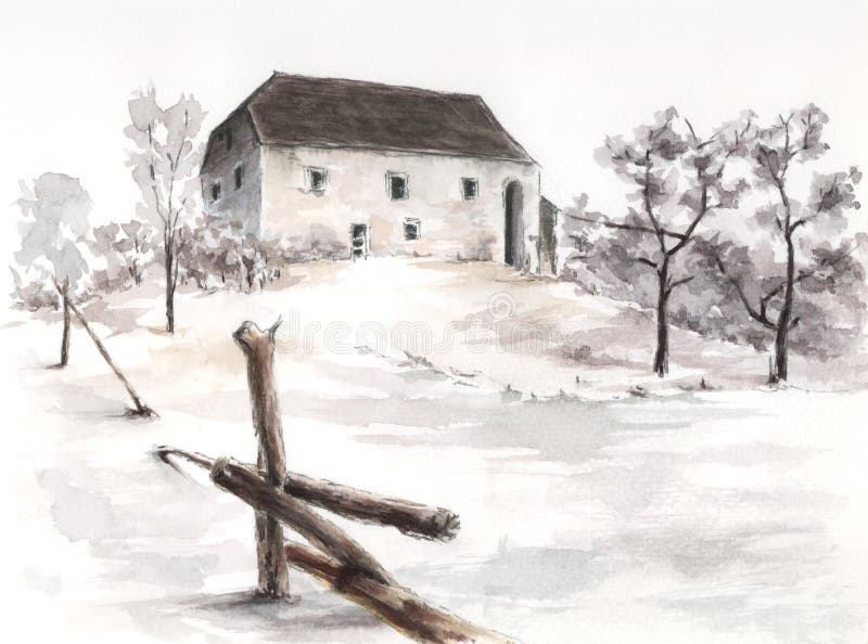 Ancient building on hill stock illustration. Illustration of ancient ...