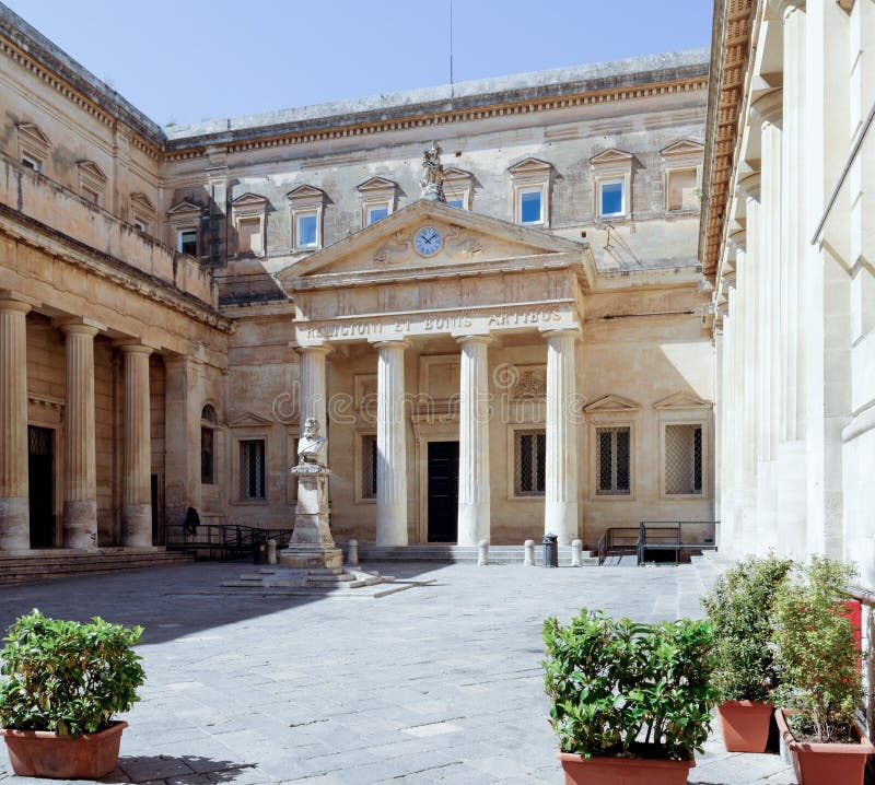 Ancient building in Lecce stock photo. Image of facade - 91162128