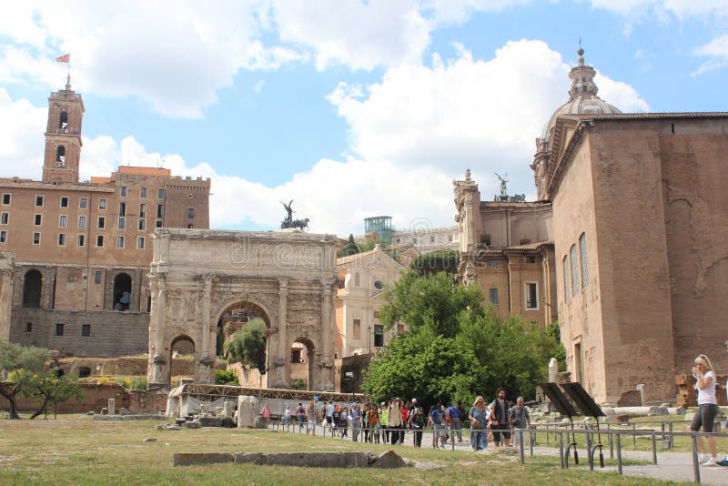 Ancient building in London editorial stock image. Image of cloudy ...
