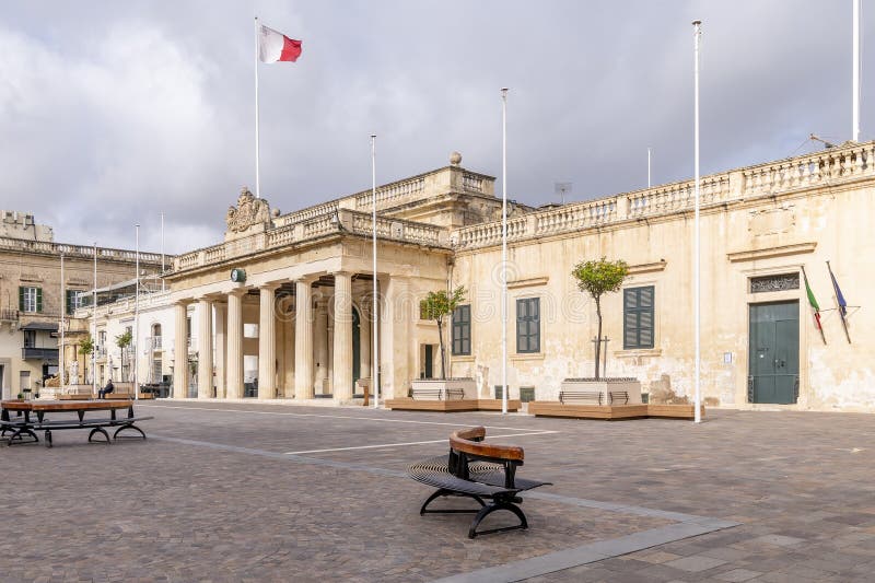 The Ancient Building of the Main Guard and the Chancellery, Valletta ...