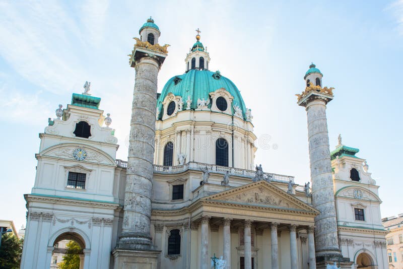 An Ancient Building in the Middle of Vienna, Austria Stock Photo ...