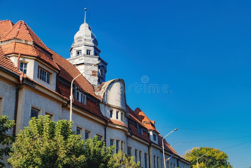 Ancient Building in Radauti, Romania Stock Image - Image of romania ...