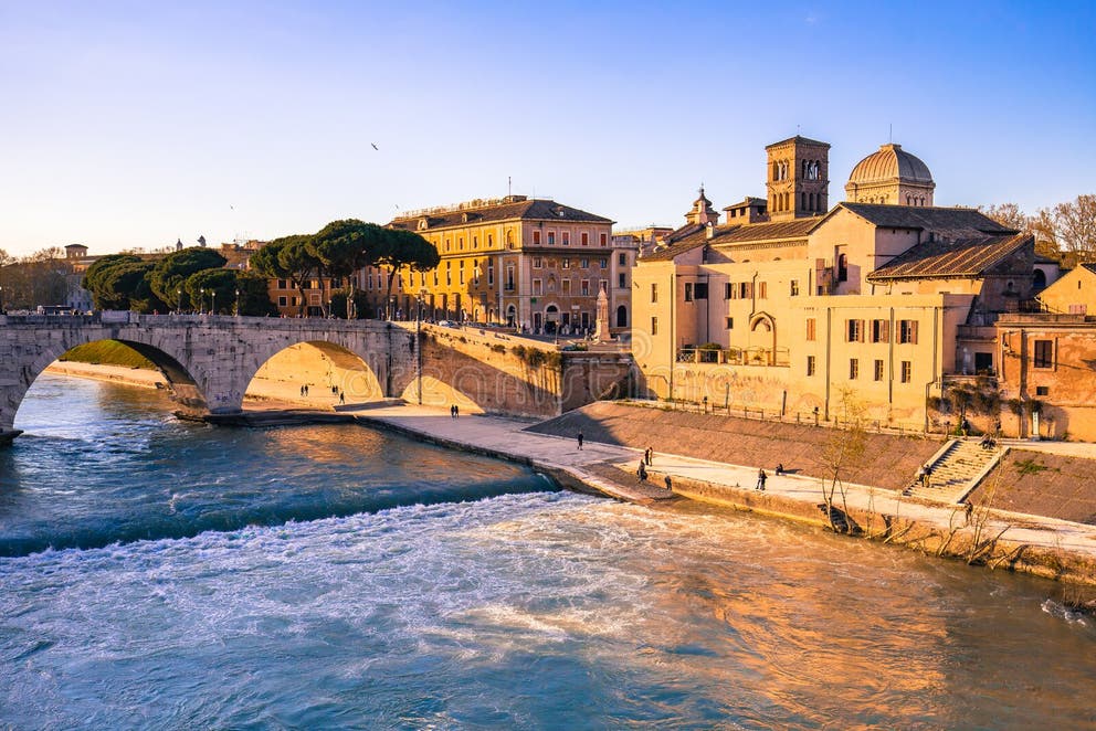 Ancient Building in Rome City Skyline Stock Image - Image of travel ...