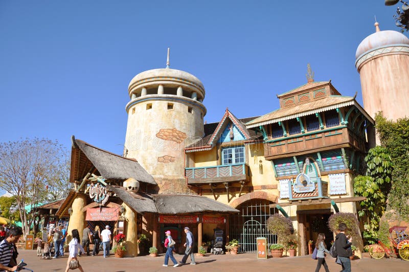 Ancient Building in Universal Orlando Editorial Image - Image of hills ...