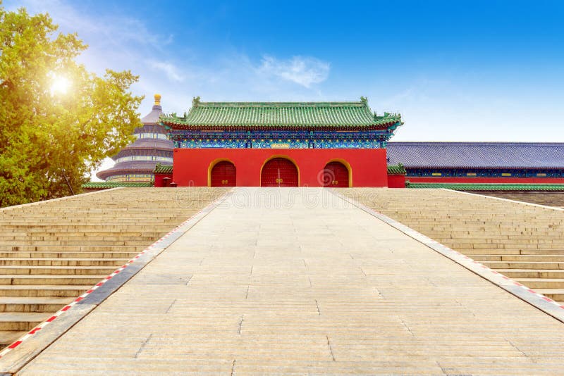 Ancient Buildings in Beijing Stock Photo - Image of east, asian: 163695016