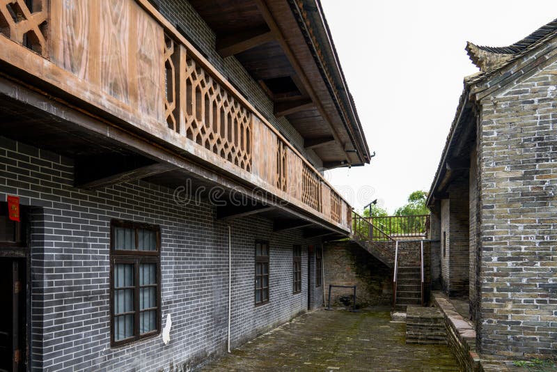 Ancient Buildings with Brick Walls in Rural China Stock Photo - Image ...