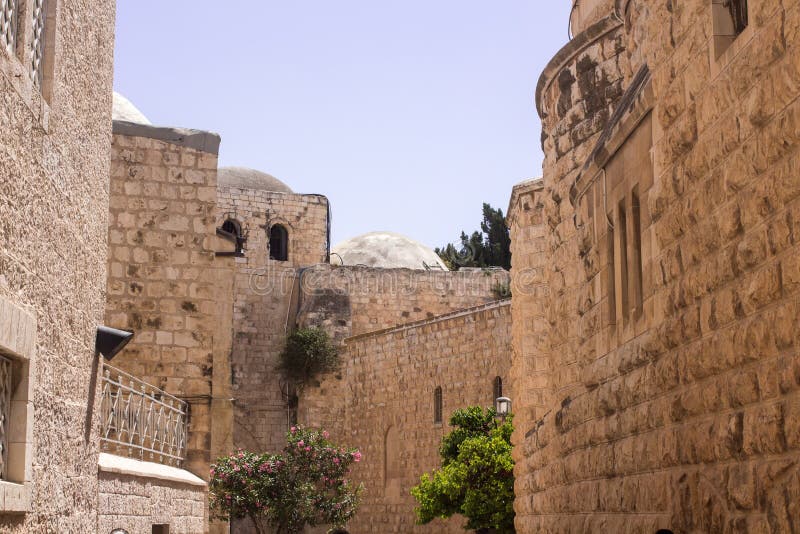 Ancient Buildings of Jerusalem Stock Image - Image of jewish, building ...