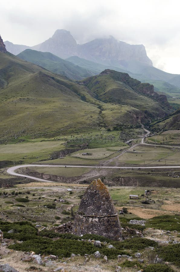 Ancient Buildings in the Mountains Stock Image - Image of grass ...