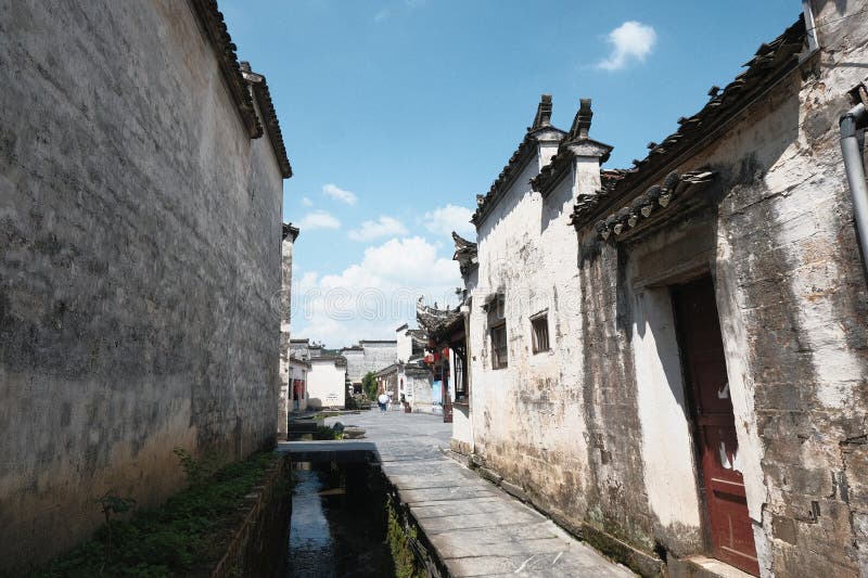 Ancient Buildings in Xidi Ancient Town Stock Image - Image of sculpture ...