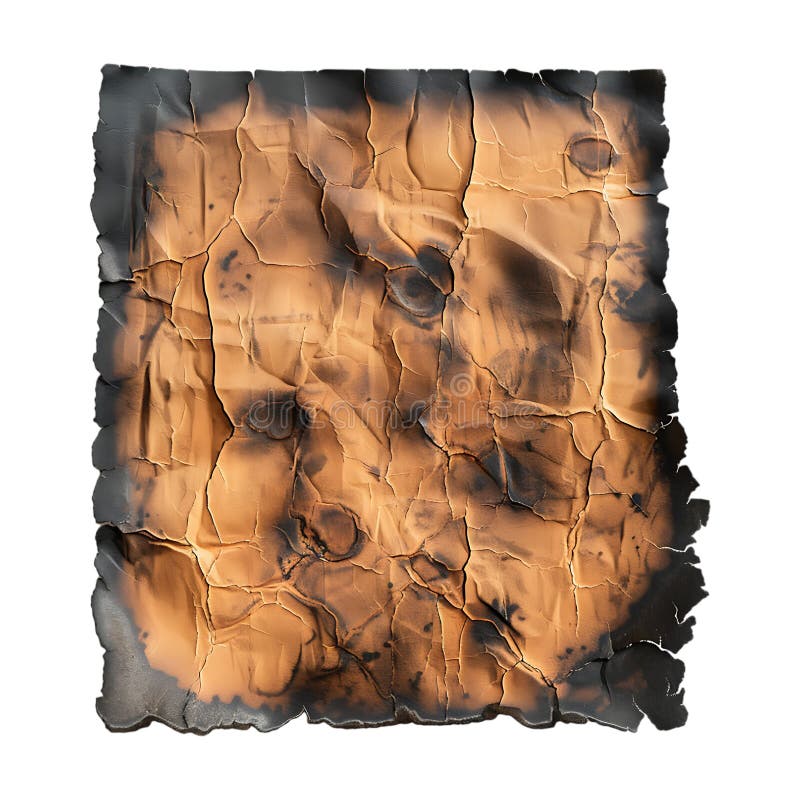 Ancient Burned Paper on Transparent Background - Ai Generated Stock ...