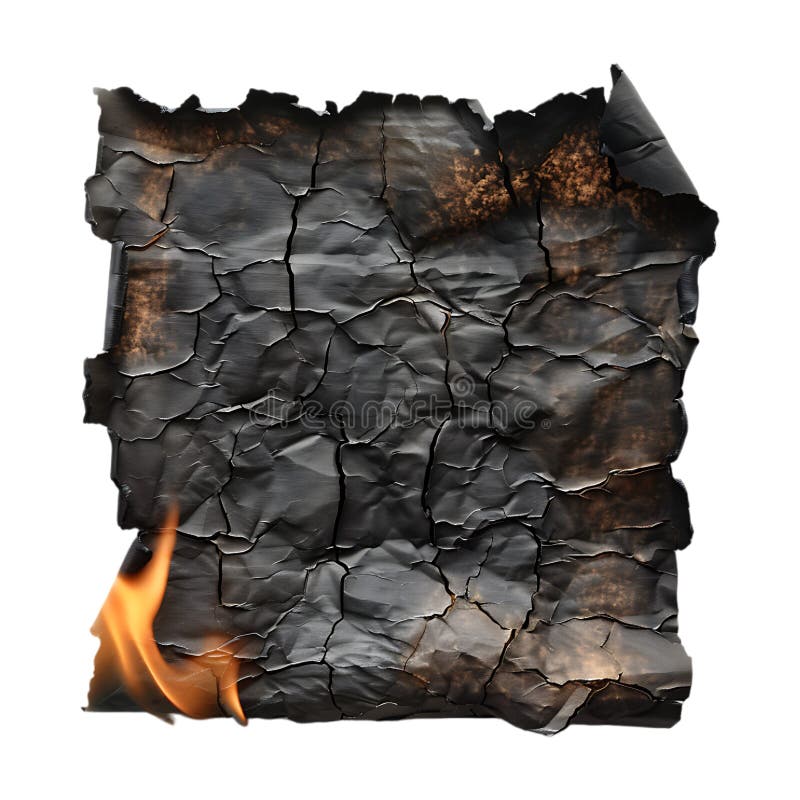 Ancient Burned Paper on Transparent Background - Ai Generated Stock ...