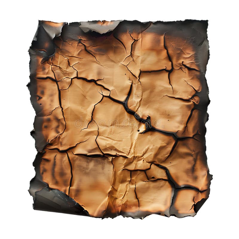 Ancient Burned Paper on Transparent Background - Ai Generated Stock ...