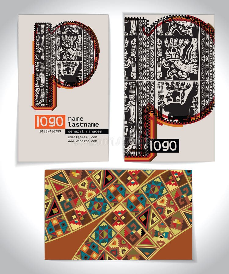 Ancient Business Card Design Letter P Stock Illustrations – 5 Ancient ...