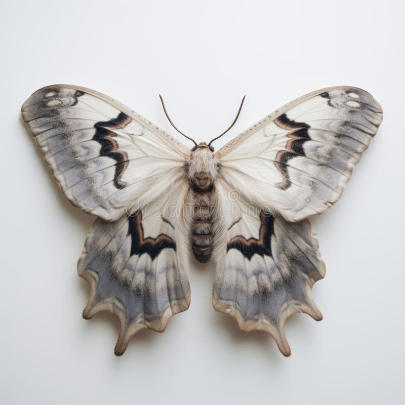 Ancient Butterfly: Hyper-realistic Still Life of a White-winged Moth ...