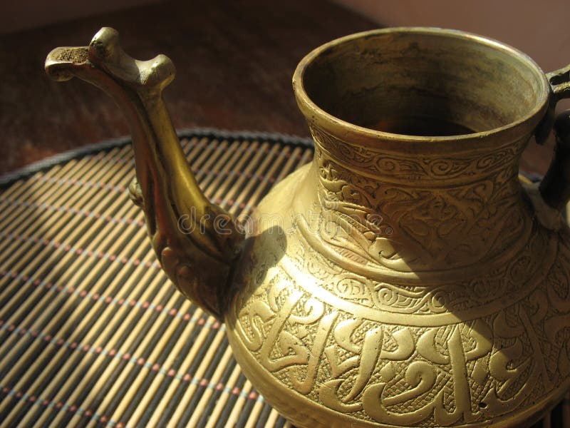 Ancient cafetiere stock image. Image of decorated, form - 57378943