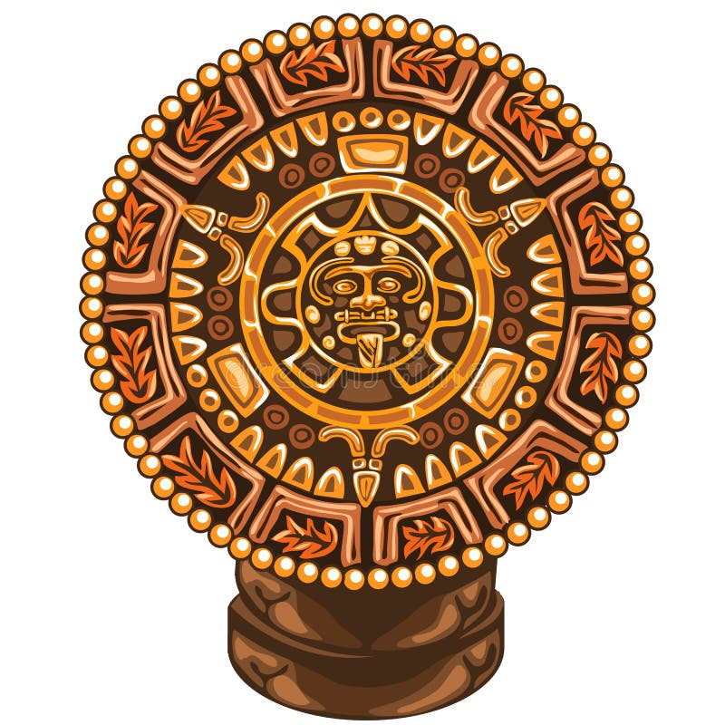 Mayan Golden Shield, Drone Eye Logo Template Set Stock Illustration ...