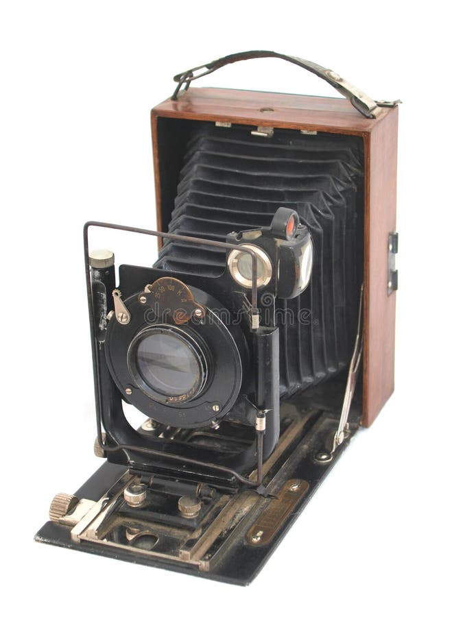 The ancient camera stock image. Image of isolated, white - 63609107