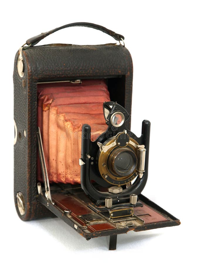 The ancient camera stock image. Image of isolated, white - 63609107