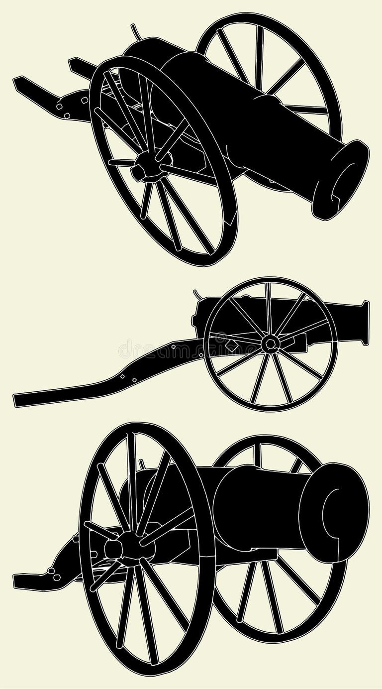 Bronze Cannon Stock Illustrations – 241 Bronze Cannon Stock ...