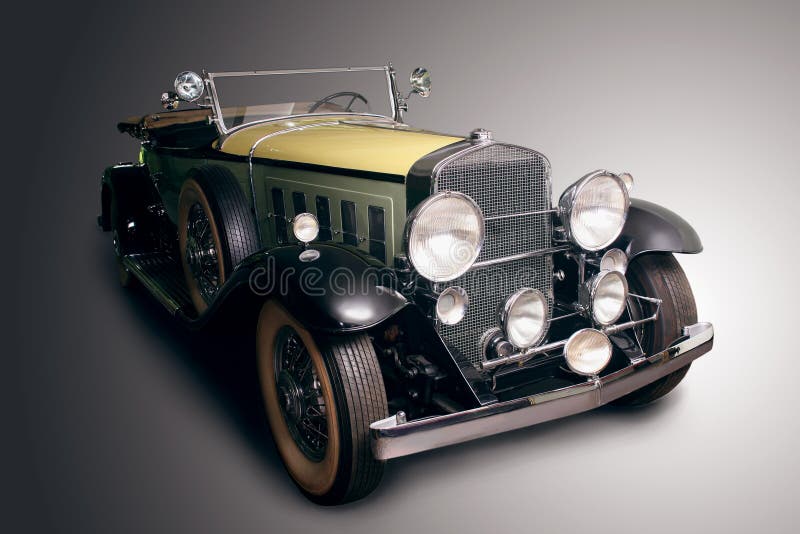 Ancient Car with Bright Light Stock Photo - Image of antique, 1940s ...