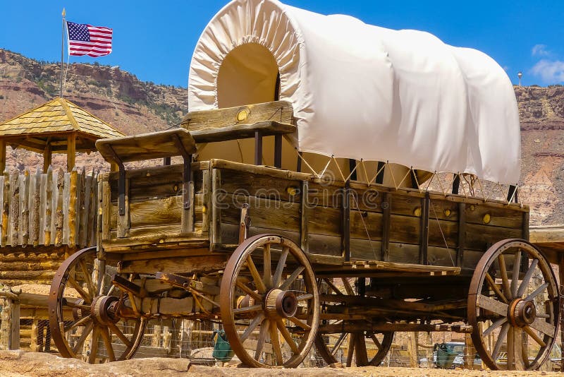 Ancient Caravan of the Old West Stock Image - Image of journey, park ...