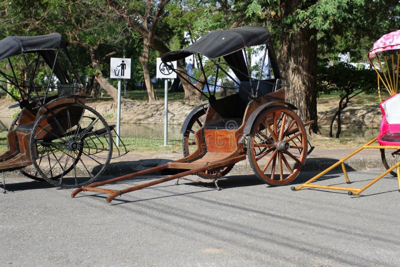 Asian Human Surrey Cart