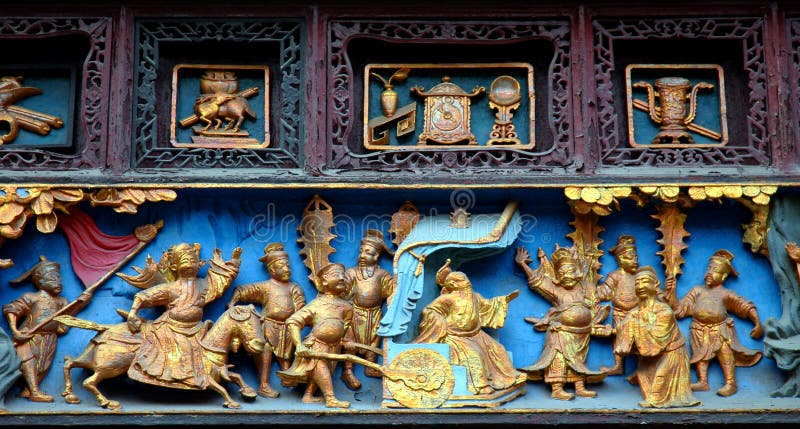 Ancient carving stock image. Image of figure, craftsman - 3340659