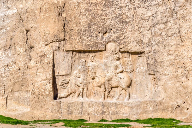 Ancient Carvings at Naqsh-e Rustam Necropolis in Iran Stock Image ...