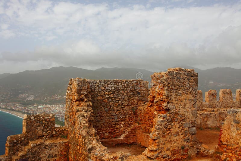 Ancient Castle in Alania stock photo. Image of ruins - 16626960
