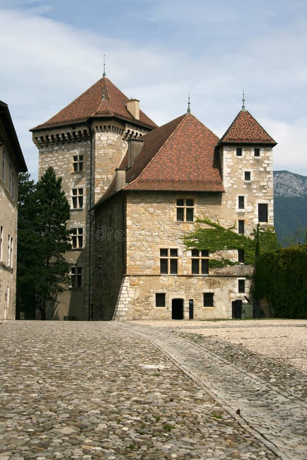 Castle, Annecy, Savoy, France Stock Photo - Image of mountains, house ...
