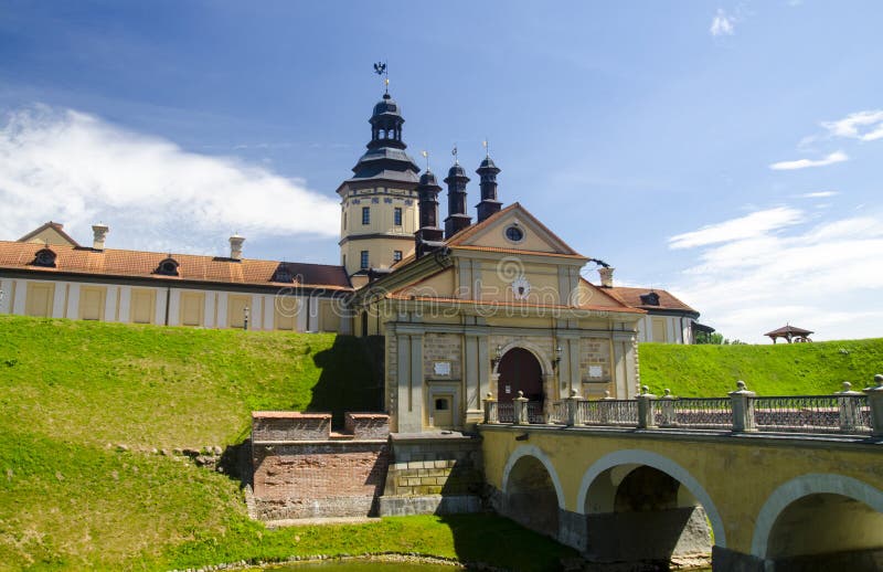 Ancient Castle with a Castle Bridge Stock Photo - Image of beautiful ...