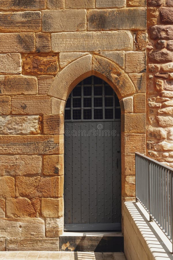 Castle door in England stock image. Image of architecture - 256910021