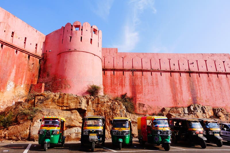 Ancient castle in India editorial stock photo. Image of motor - 83939468