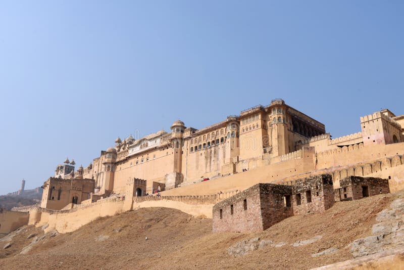 Landscape of Ancient Castle in India Stock Photo - Image of building ...