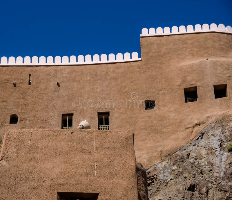 Ancient Castle in Muscat Oman Stock Photo - Image of landmark, ancient ...